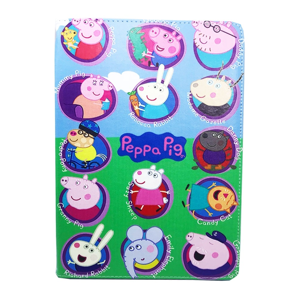 PEPPA PIG Shockproof PU Leather Stand Case for iPad