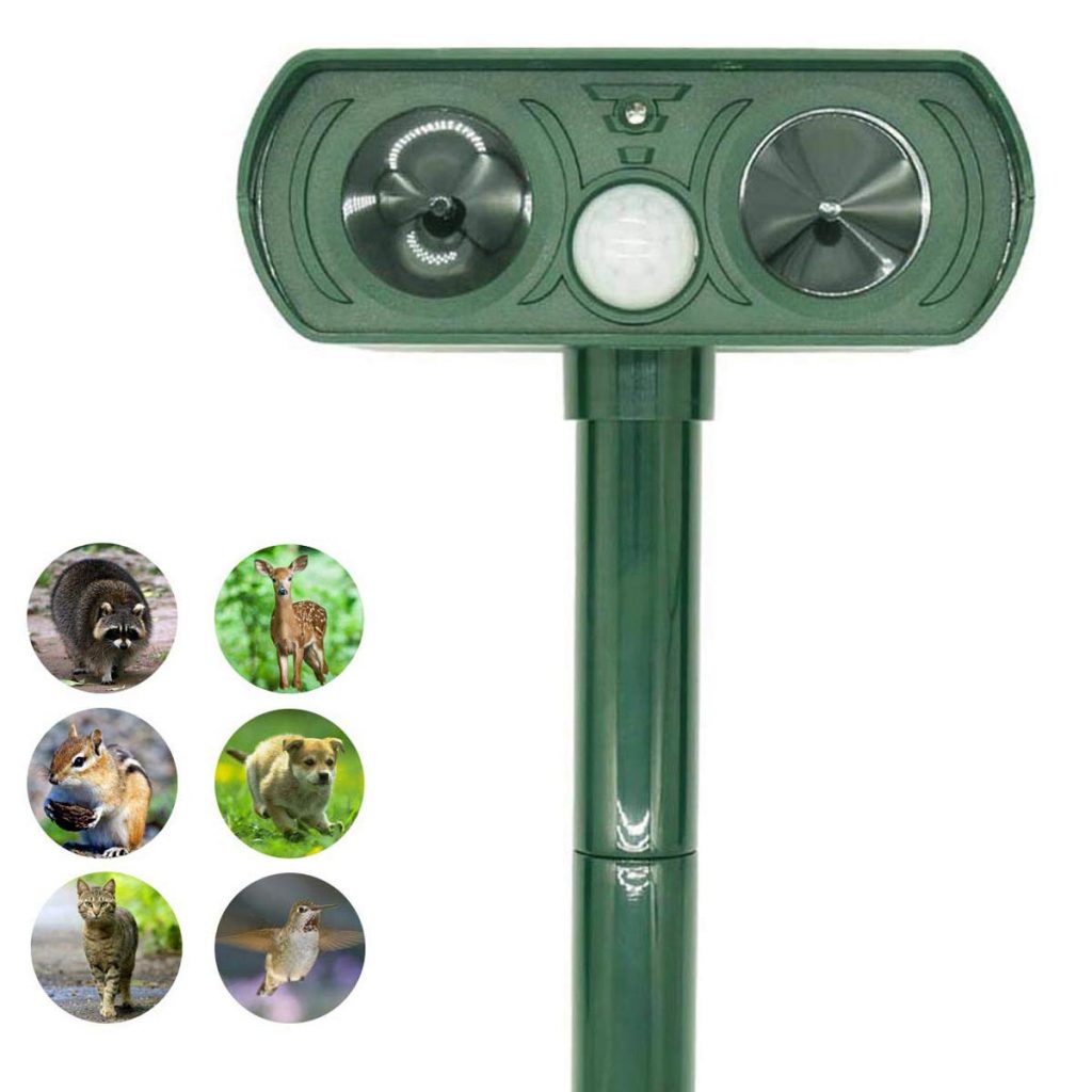 Solar Ultrasonic Pest PIR Sensor Animal Repeller