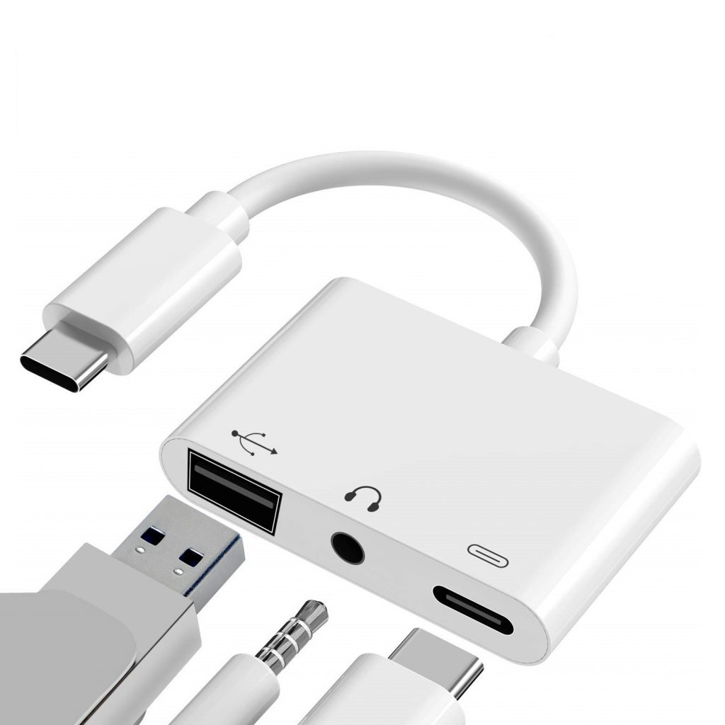 3-in-1 USB Type-C to Audio Adapter