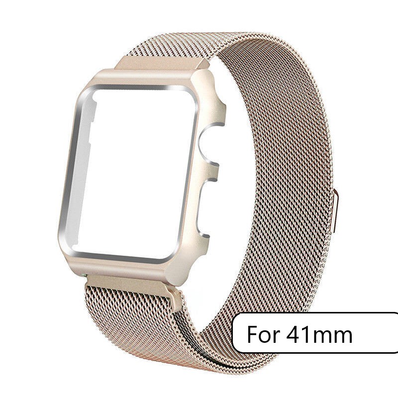 Gold Milanese Loop Band & Frame for Apple Watch