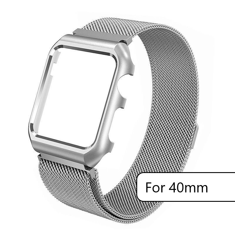 Gold Milanese Loop Band & Frame for Apple Watch