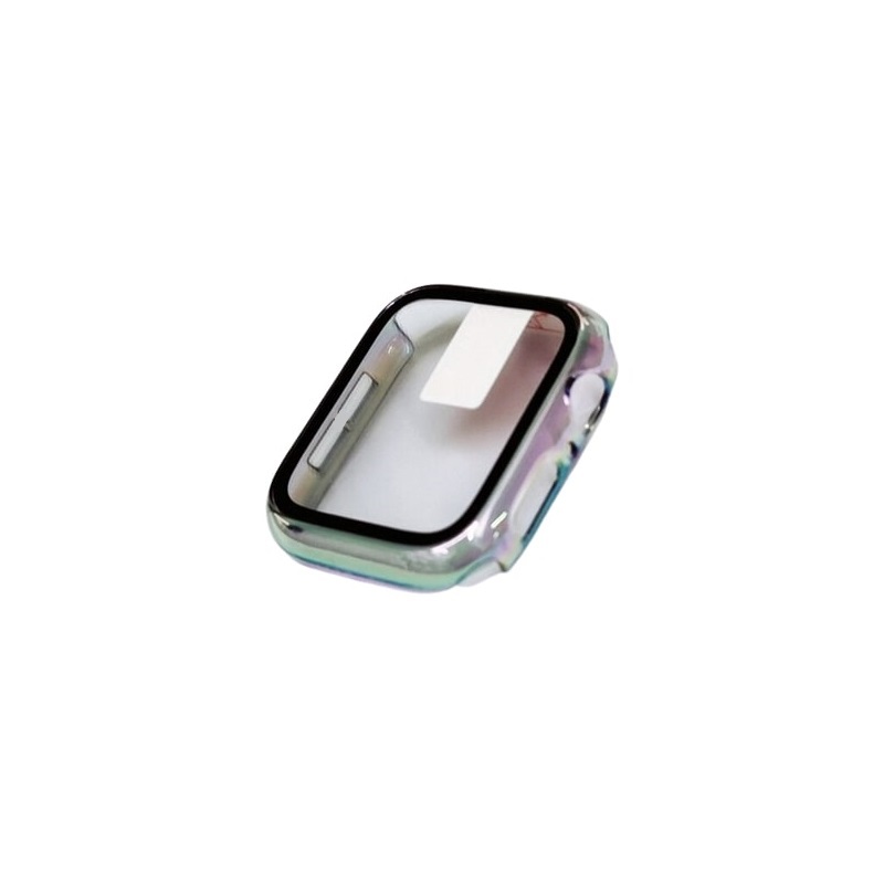 Gradient Rainbow Electroplated Plastic Screen Protector Case for Apple ...